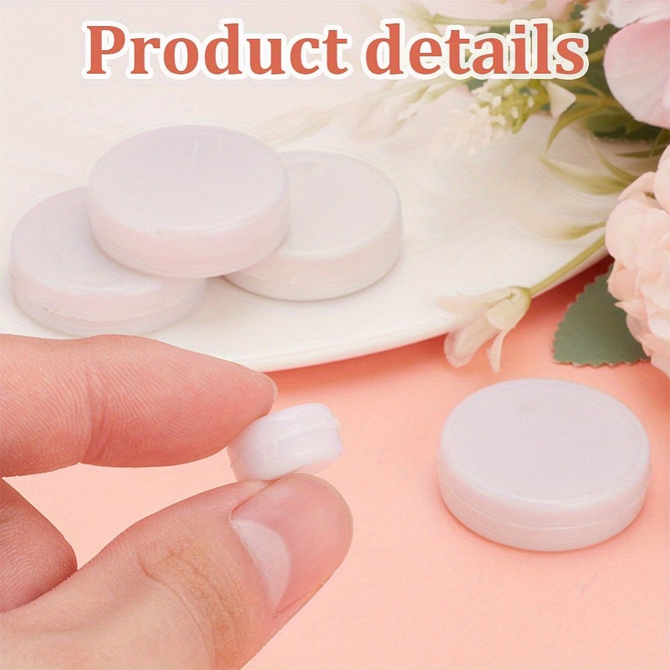 1box 100pcs 3 styles Flat Round Plastic Bell box for White 15~33x8~11mm ...