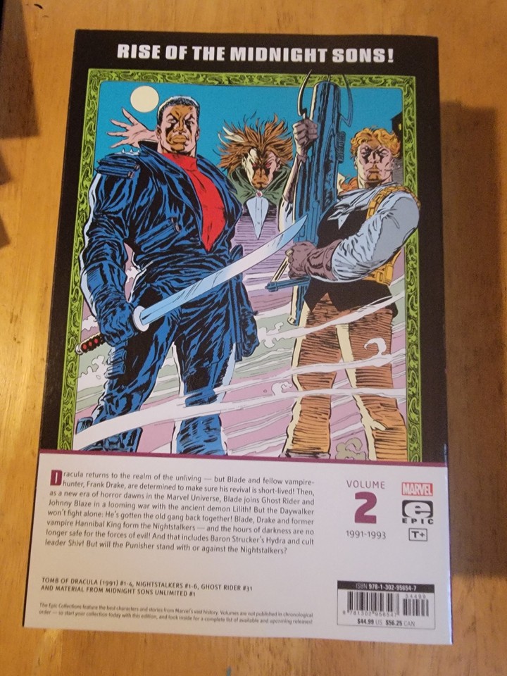 Marvel Epic Collection BLADE Vol 2 NIGHTSTALKERS Deluxe TPB Vampire | eBay
