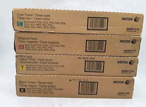 Genuine NEW Xerox Toner SET Sealed Boxes 006R01509 006R01510 006R01511 ...