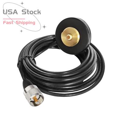 NMO Mount Magnetic UHF VHF Antenna Base PL-259 Radio RG-58 (5M) Cable ...