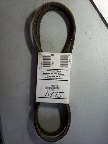 DAYTON Fabric Cover, Rubber Body, Polyester Cords V-Belt,Cogged,AX75 ...