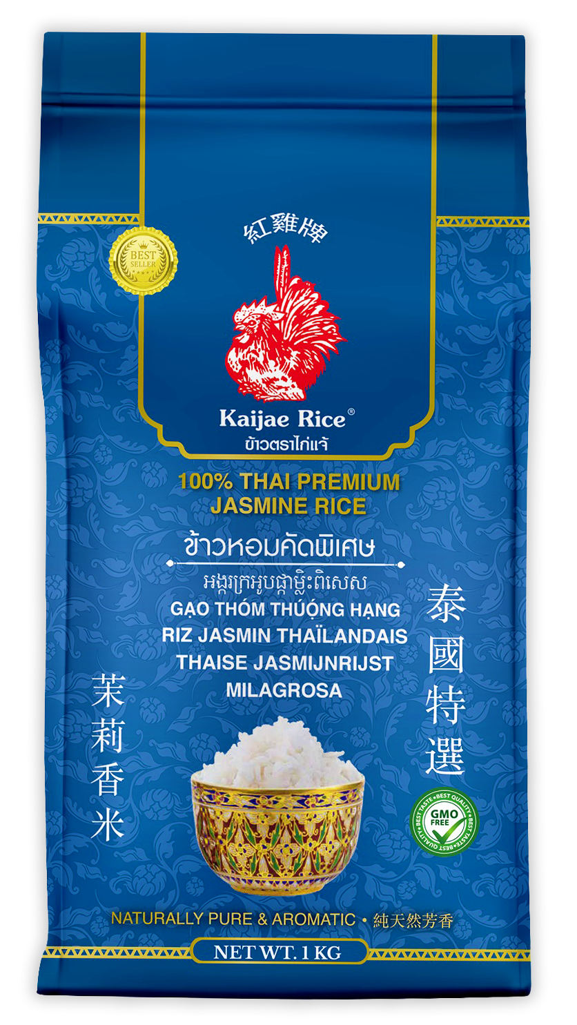 Kaijae Rice 100% Thai Premium Jasmine Rice 1kg | Naturally Pure ...
