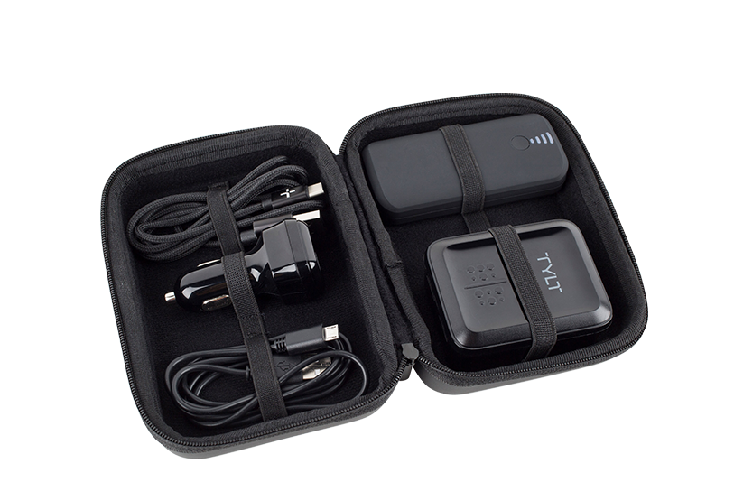 Tylt Travel Charger bundle Wall+Car+USB-C+Micro USB+5200mAh Power Bank ...