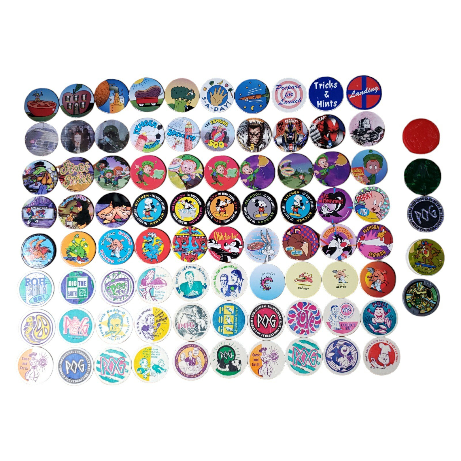 Lot Of Over 200 Vintage 90s Pogs Collection | eBay