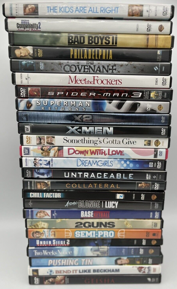 Used DVD Bulk Movie Lot of 50+ | Wholesale Mix | Assorted Titles ...