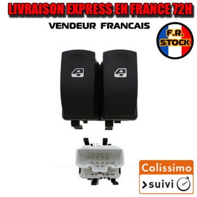 INTERRUPTEUR BOUTON LEVE VITRE RENAULT CLIO 3 - TWINGO 2 - MODUS OEM ...