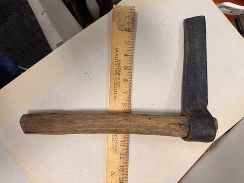 IRON CITY ANTIQUE FORGED FROE SHINGLE SPLITTER SHAKE AXE OLD TOOL ...