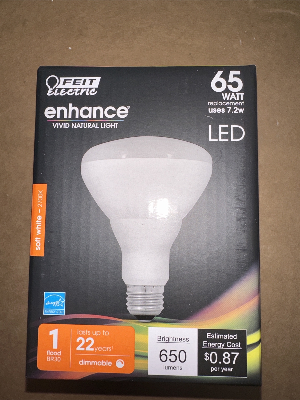 Feit Electric BR30 LED 65W Replacement Bulb 650 Lumen Energy Saving ...