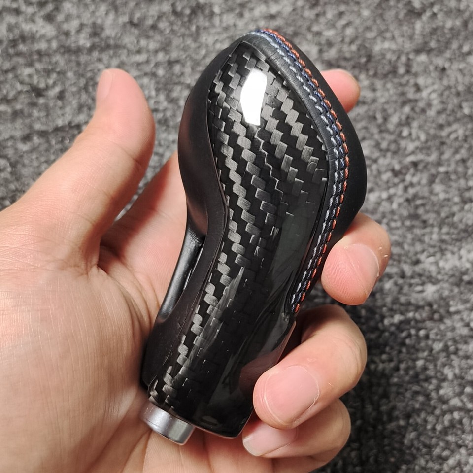 Real Carbon Fiber Gear Shift Knob Cover For BMW M2 M3 M4 G80 G82 F95 ...