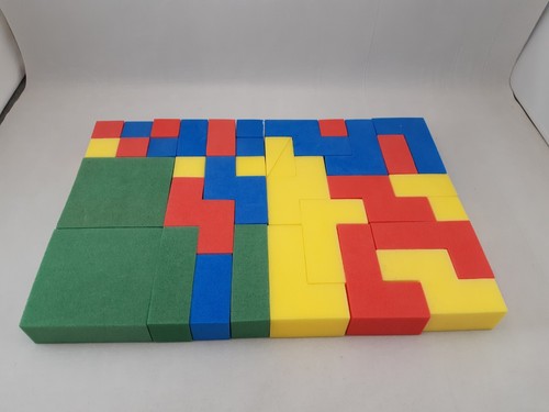 Homeschooling Geometric Foam Learning Pattern Shape Blocks Math ...