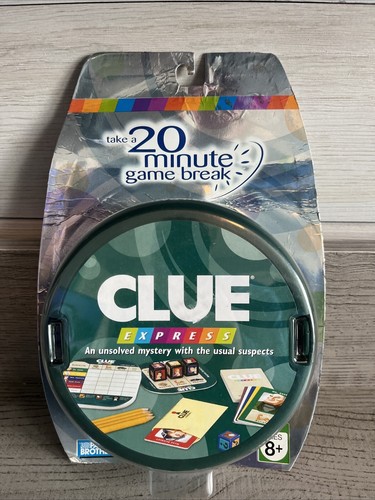 Hasbro CLUE EXPRESS Travel Game MOC new sealed 2007 Parker Bros ages 8 ...