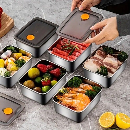 Stainless Steel Fresh-keeping Box Eco-Friendly Multifunctional Seal Box ...