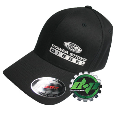 Ford Powerstroke Hat Ball Cap Fitted Flex Fit Flexfit Stretch | Black ...