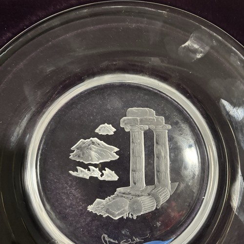 Seven Seas Crystal Plate James Wyeth Franklin Crystal Indian Ocean | eBay