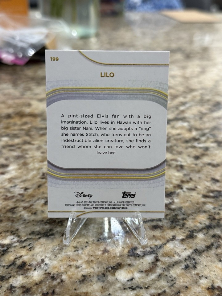 2025 Disney Topps Chrome Lilo 26/99 Green Color Match!! | eBay