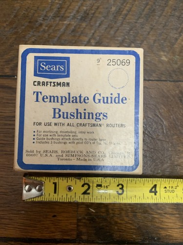 Vintage Sears Craftsman Template Guide Bushings for Craftsman Routers ...