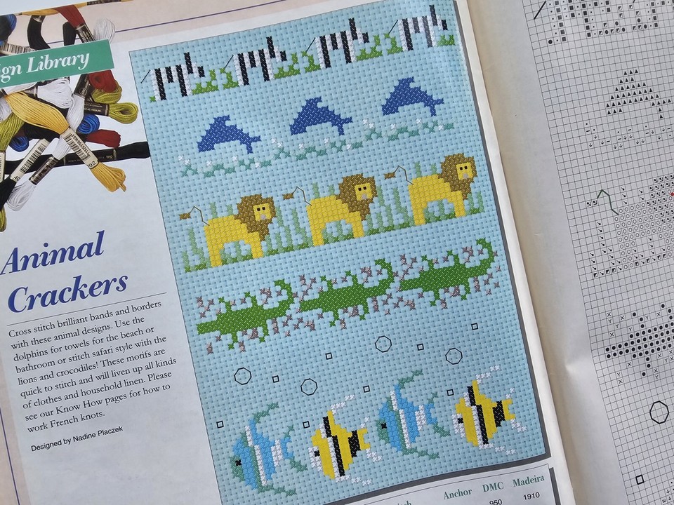 Vintage Mary Hickmott's New Stitches Cross Stitch Patterns Magazine 76 ...