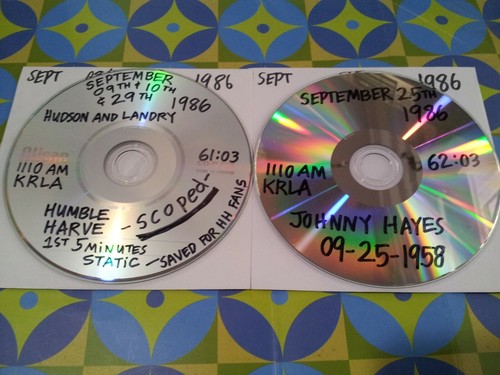 SEPTEMBER 1986 KRLA 1110AM - HUDSON & LANDRY HUMBLE HARVE JOHNNY HAYES ...