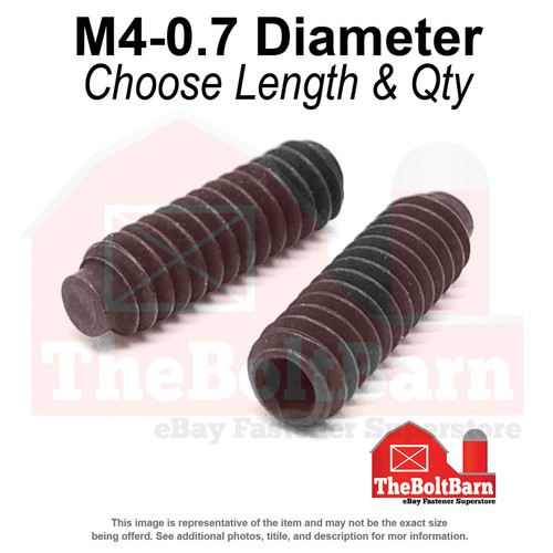 M4-0.7 CL45H Half Dog Point Socket Set Screws Black Oxide (Pick Length ...