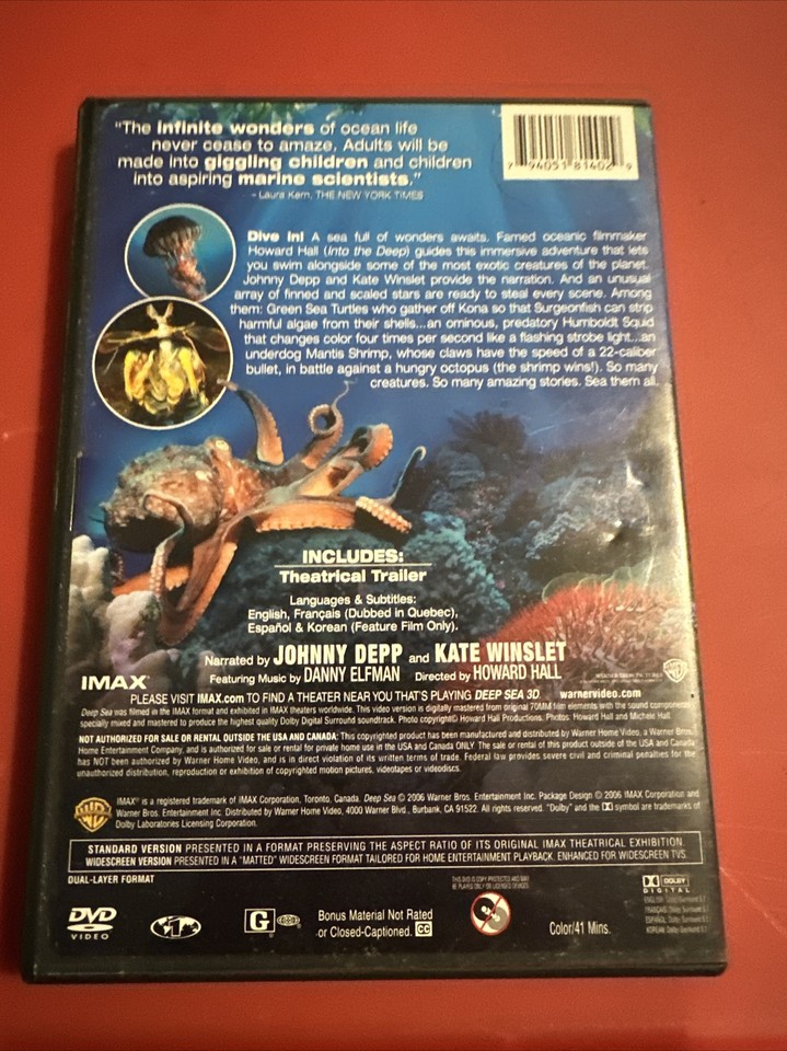 IMAX: Deep Sea DVD | eBay