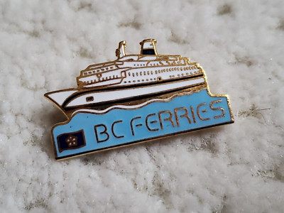 Vintage 1980s BC FERRIES British Columbia Vancouver Canada lapel pin ...