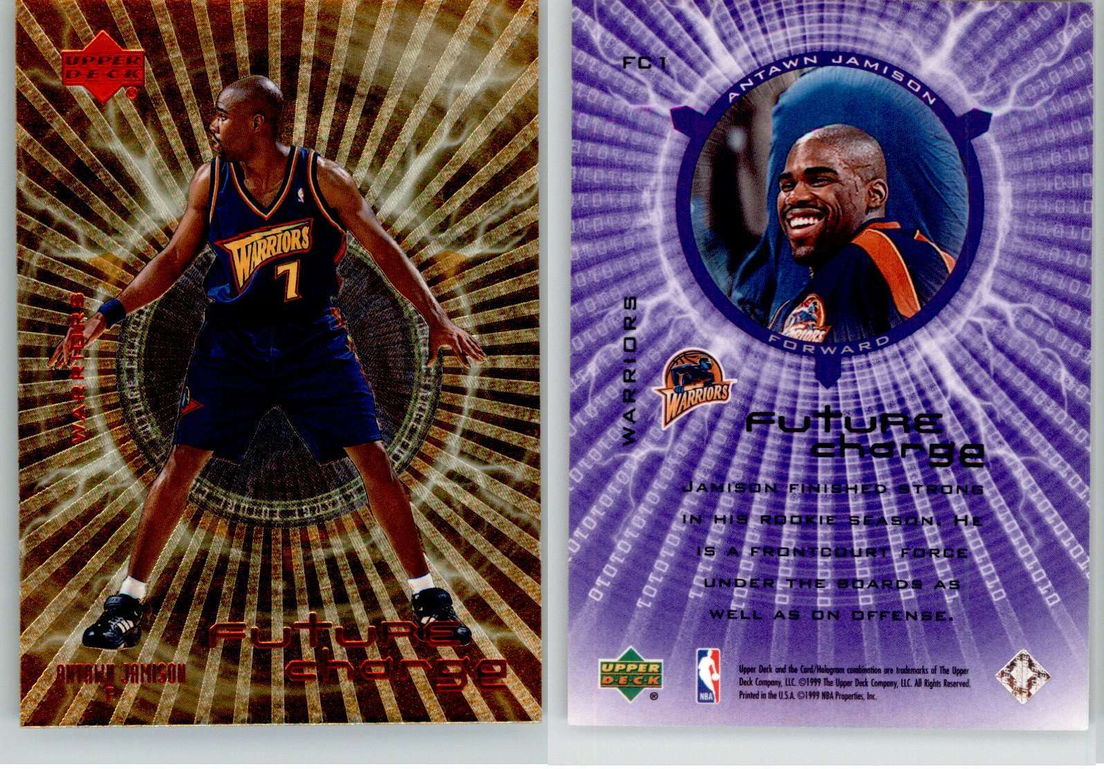 Antawn Jamison 1999-00 Upper Deck Encore Future Charge #FC1 Warriors | eBay