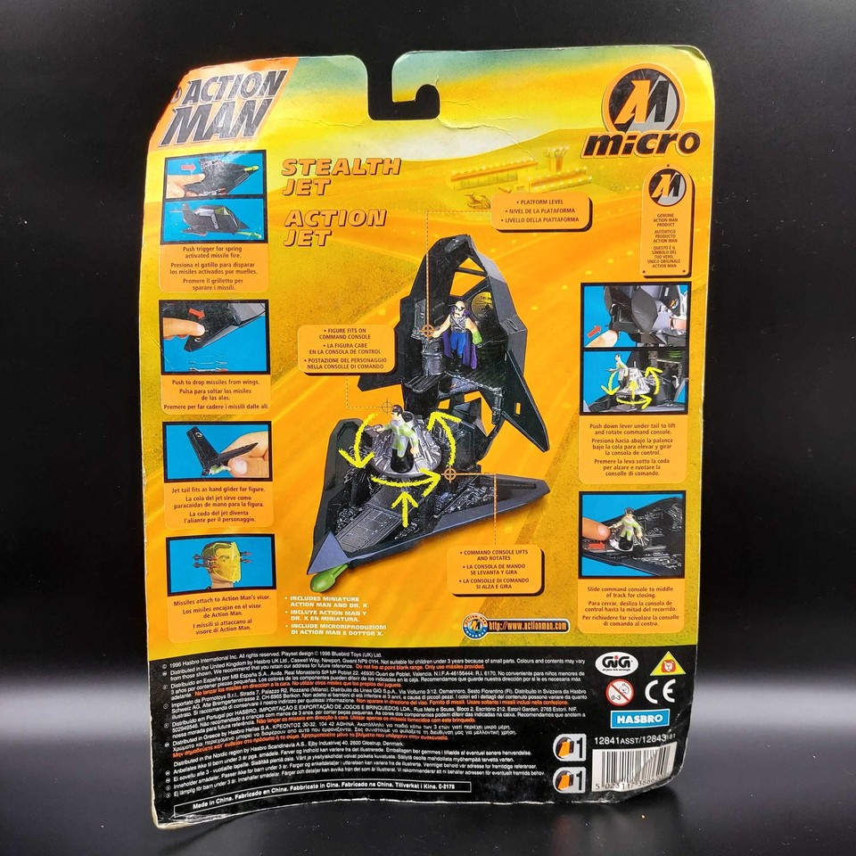 Action Man Stealth Jet Micro Hasbro GIG 1996 MOC | eBay