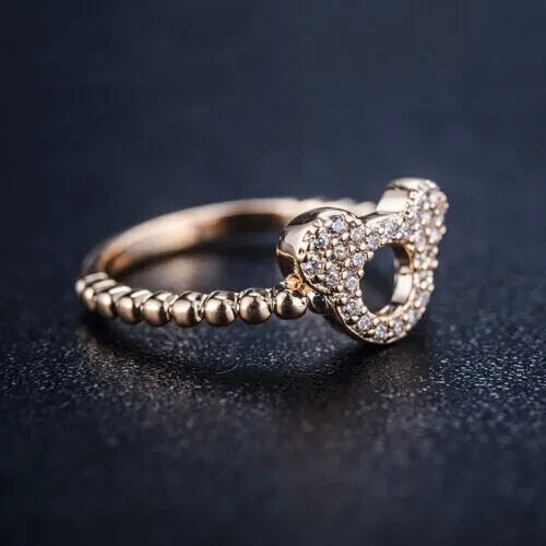 1.50 Ct Round Lab Created Diamond Mickey Mouse Cartoon Ring 14k Rose ...