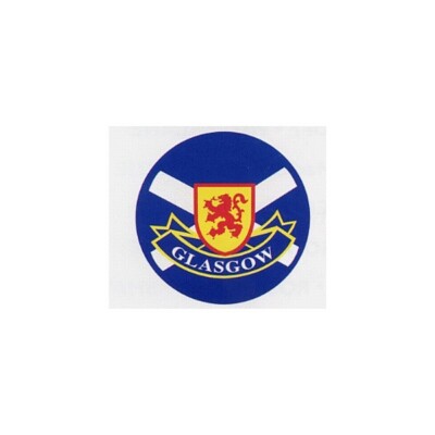 Window & Bumper Sticker - SCOTLAND GLASGOW Round Car Vinyl Sticker ...