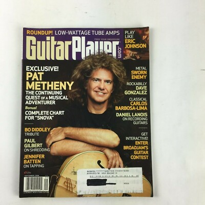 September 2008 Guitar Player Magazine Pat Metheny Bo Diddley Jennifer ...
