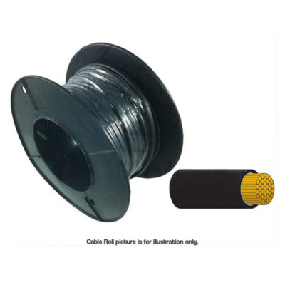 Cable Single Core 4mm BLACK 20 amp - 30 Metre Roll - Automotive ...