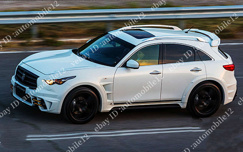 2013-2017 Infiniti QX70 Unfinished Black Rear Trunk Spoiler Wing Flap ...