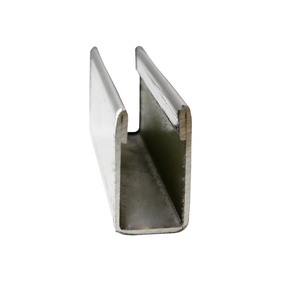 Stainless Steel 316 Grade Brushed U-Channel Cap Rail to 1/2″ or 5/8 ...