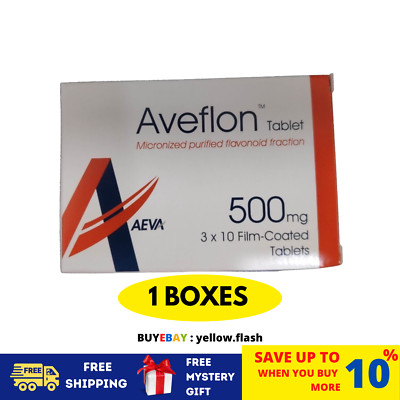 Aveflon 500mg 30's Treatment of Hemorrhoids/Piles - FREE SHIPPING | eBay