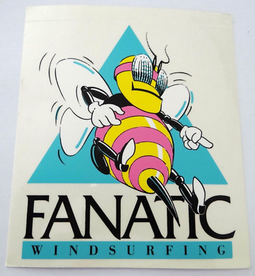 Promotional Stickers Fanatic Windsurfing Wasp Surfing Surfboards 80er ...