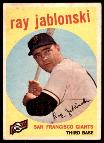 1959 Topps Ray Jablonski 100 Baseball Cards #342 | eBay