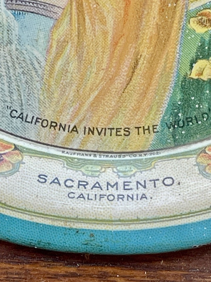 Antique Pre-Provision 1921 Ruhstallers Brewery Sacramento Beer Tip Tray ...