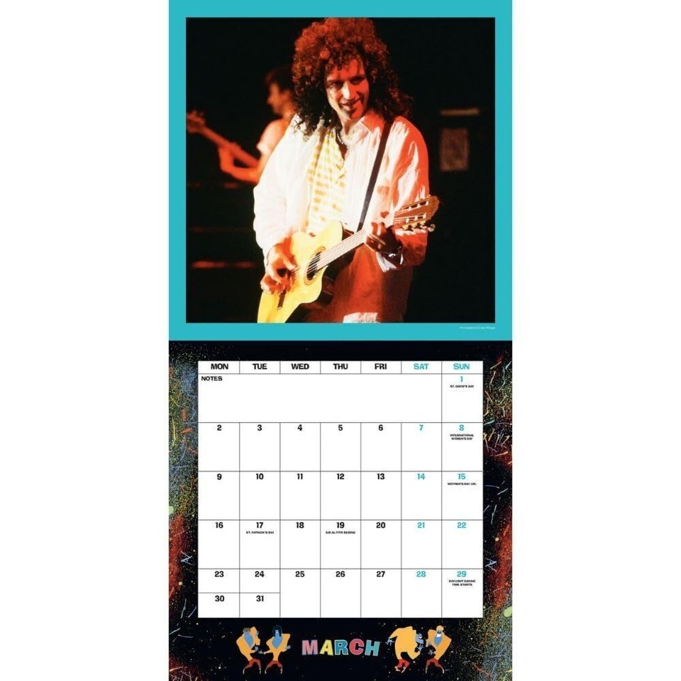 2026 Calendar Collector's Edition Queen Official Record Sleeve Square ...