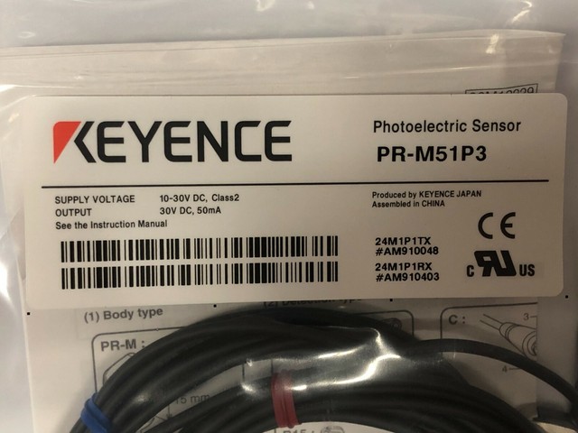 KEYENCE Pr-m51p3 Photoelectric Switch PRM51P3 1 Year for sale online | eBay