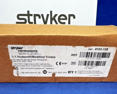 Stryker 4103-160 1 : 1 Hudson Modified Trinkle New in Box | eBay