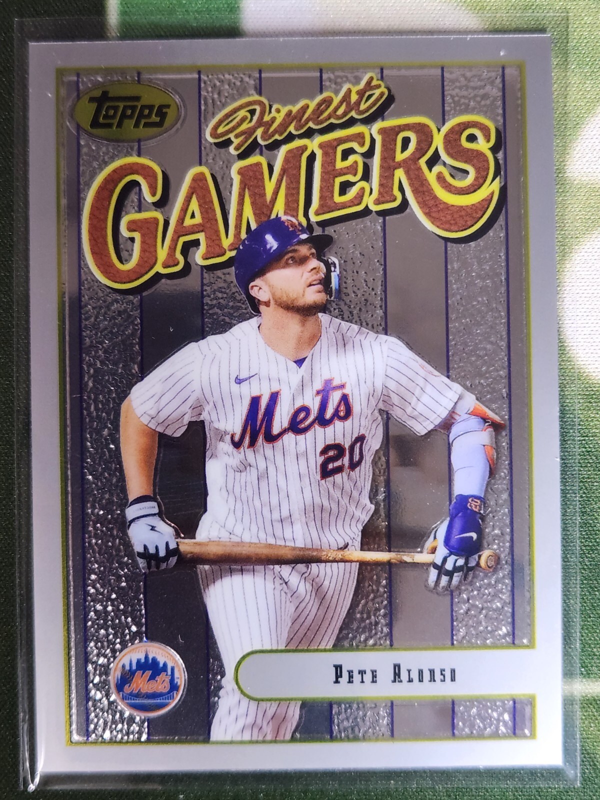 2023 Topps Finest Flashbacks PETE ALONSO #116 Gamers Uncommon SILVER ...