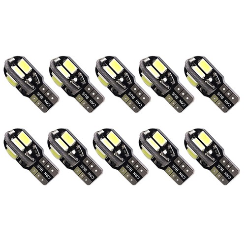 10Pcs Car Bulb T10 194 168 W5W 5730 8 LED SMD Car Side Wedge Light Bulb ...