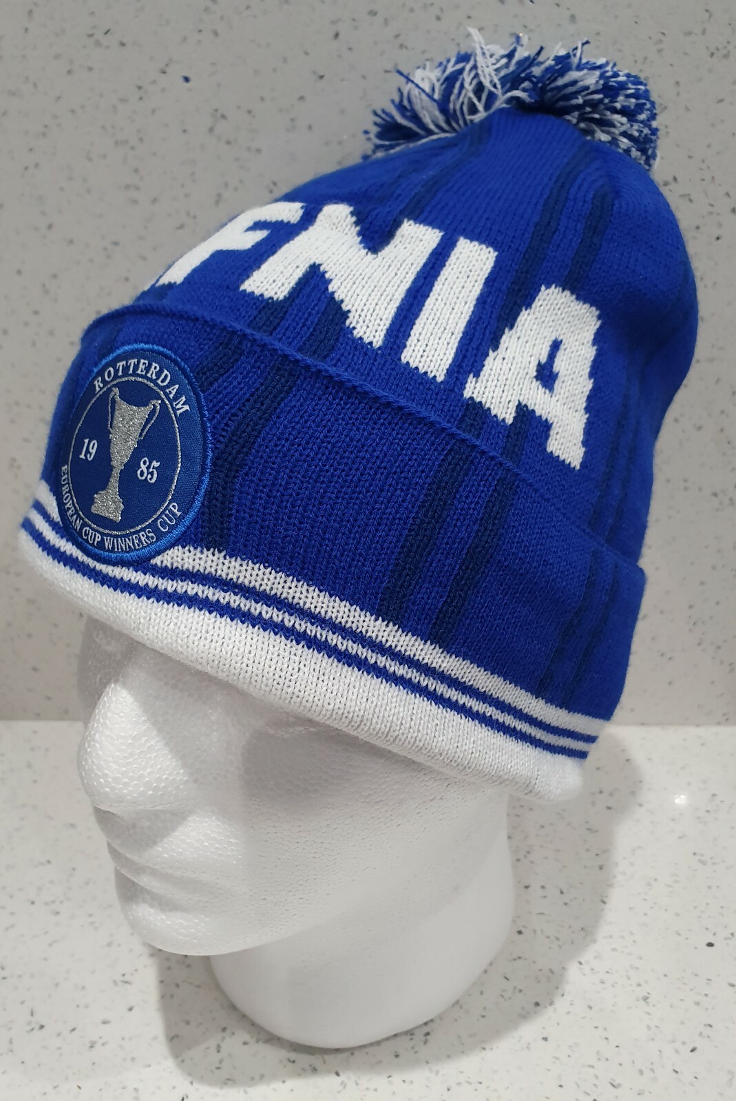 Everton Retro Bobble Hat - Hafnia - Rotterdam 1985 - European Cup ...