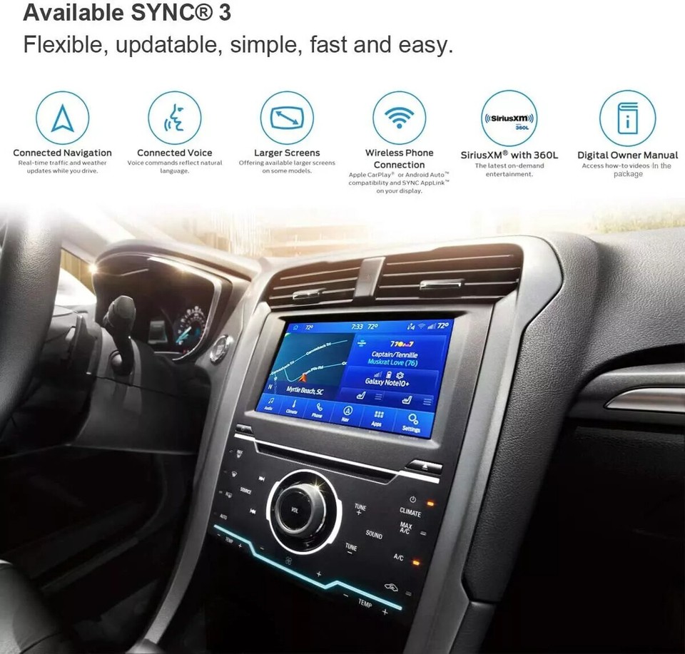 SYNC 2 to SYNC 3 Upgrade Kit 3.4 Fit for Ford Sync3 APIM Module Carplay ...