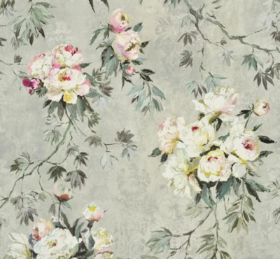 Designers Guild Fabric FLOREALE GRANDE - ZINC linen FDG2372/03 | eBay UK