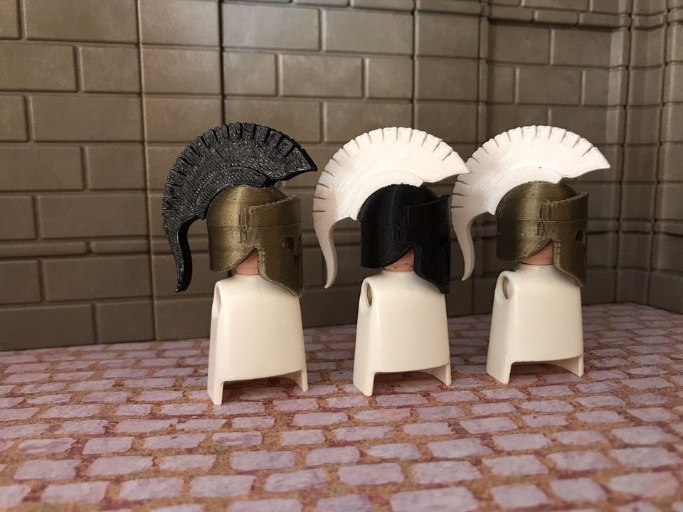 Playmobil Greek Spartan Helmet Custom 3D Greek Helmet Helmet Greek Elmo ...