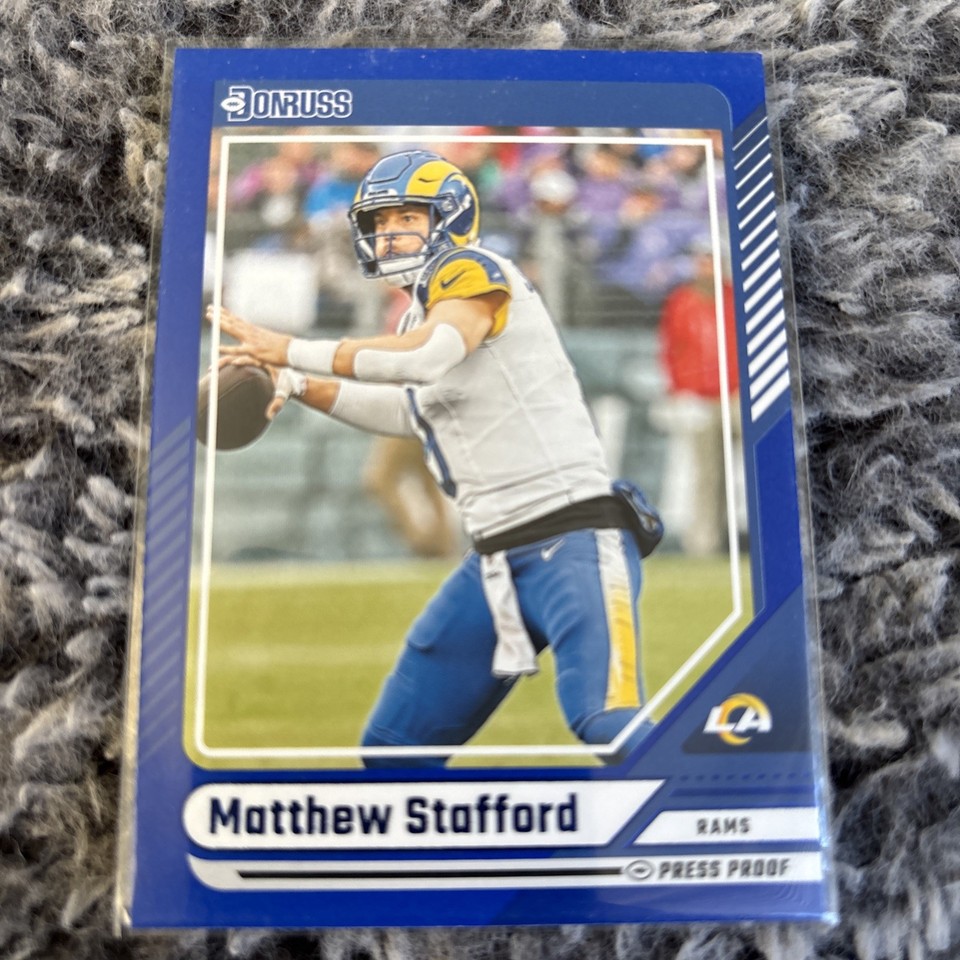 2024 Panini Donruss - Matthew Stafford #240 & Puka Nacua #25 PP Blue L ...