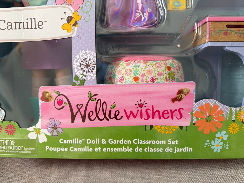 American Girl Doll Wellie Wisher Camille Garden Classroom Gift Set NEW ...