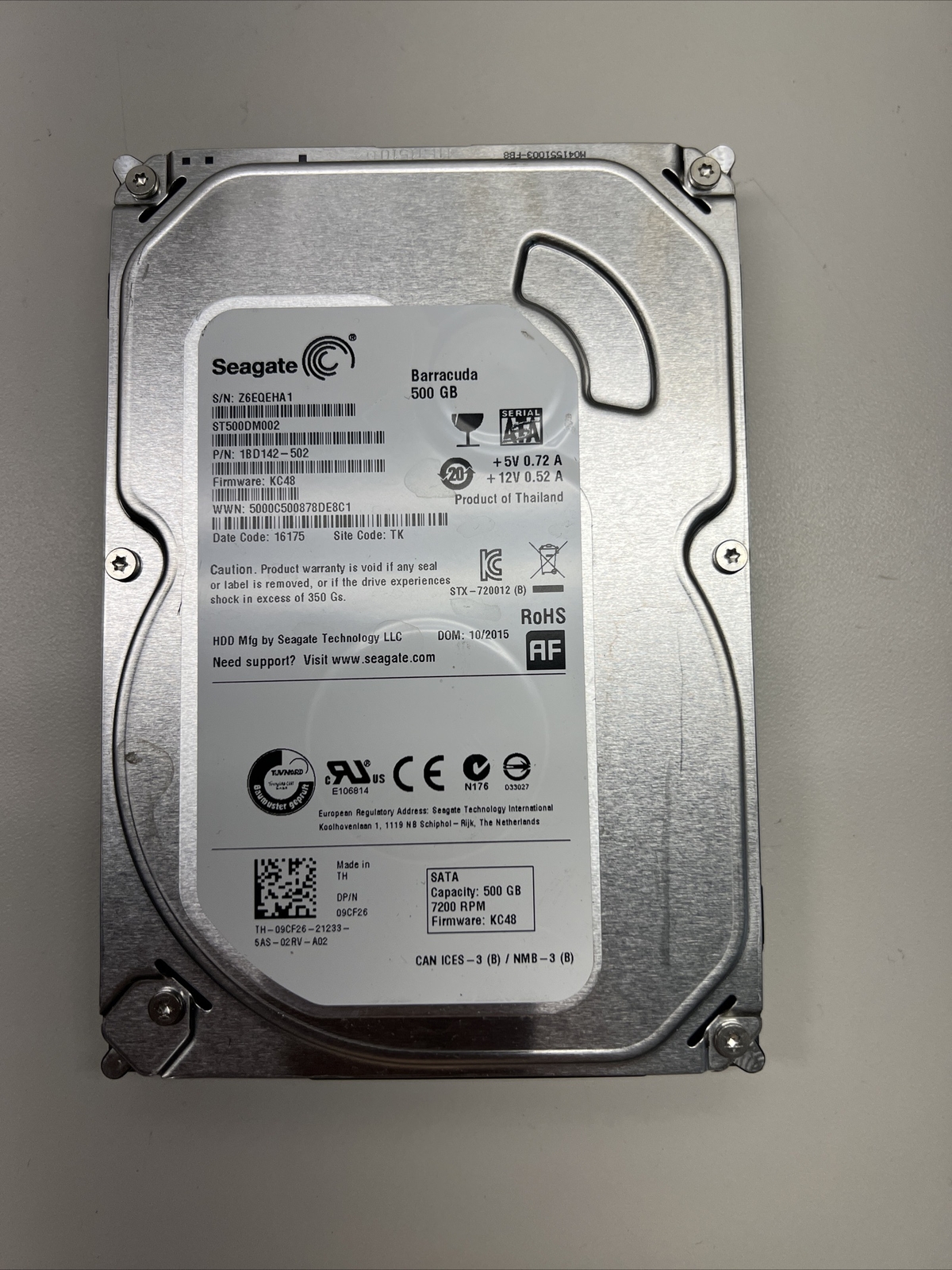 Seagate 500GB 500GB 3.5" Serial ATA III 7200RPM Hard Drive | eBay