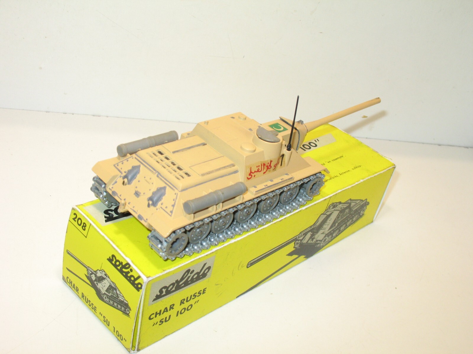 Solido, Char SU 100 Egyptian Military Sand Complete 1974 | eBay